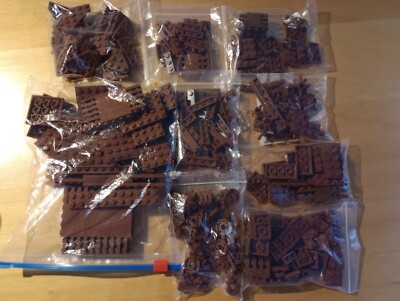Lego Parts Bundle Lot Plates Reddish Brown 2x2 2x6 2x4 1x4 1x10 4x6 ...