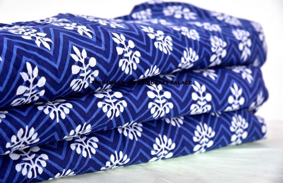 100% Cotton Fabric Hand Print Sewing Dressmaking Clothes Handmade DIY ...