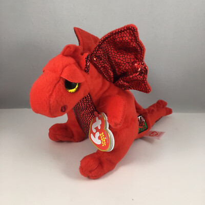 Ty Beanie Baby Y DDRAIG GOCH the Red Dragon UK Exclusive 6" NEW MWMT ...