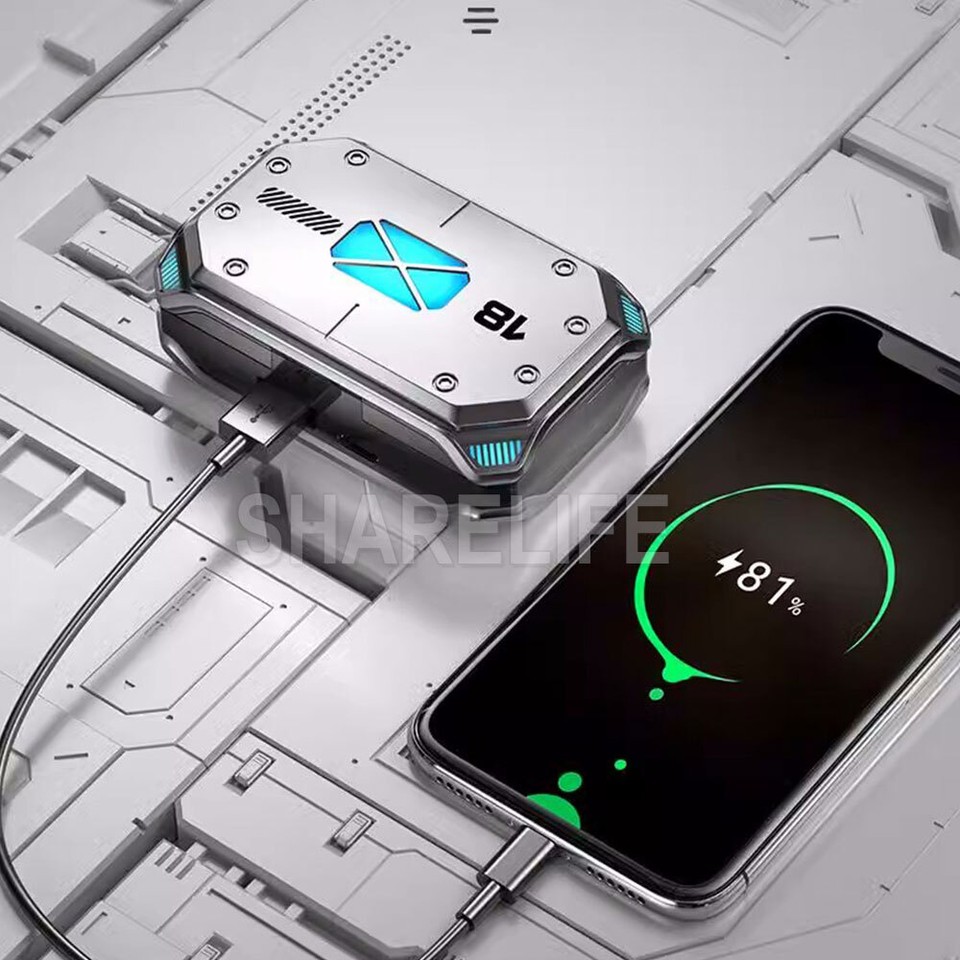 5.3 TWS Bluetooth Wireless Earbuds Waterproof Headphone LED Display ...