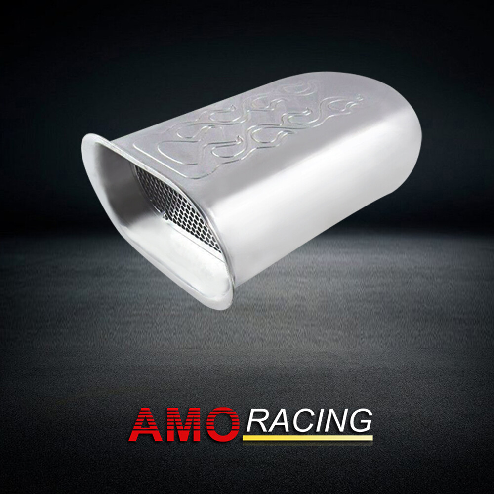 Hilborn Flamed Hood Scoop Air Cleaner Fits Single 4 BBL Carb with 5 1/8 ...