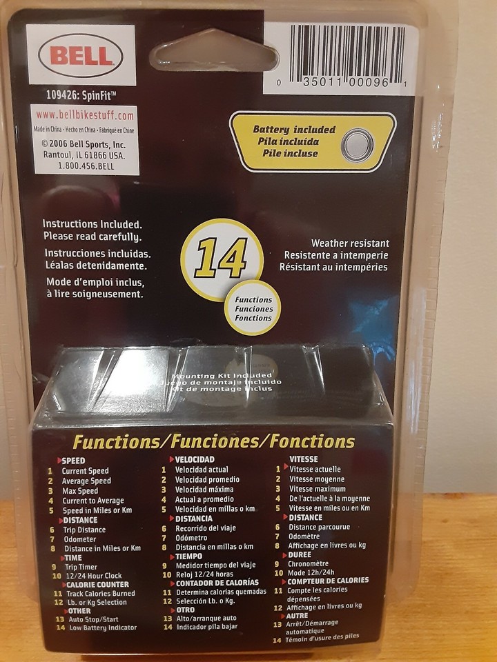 Bell Spinfit Speedometer | eBay