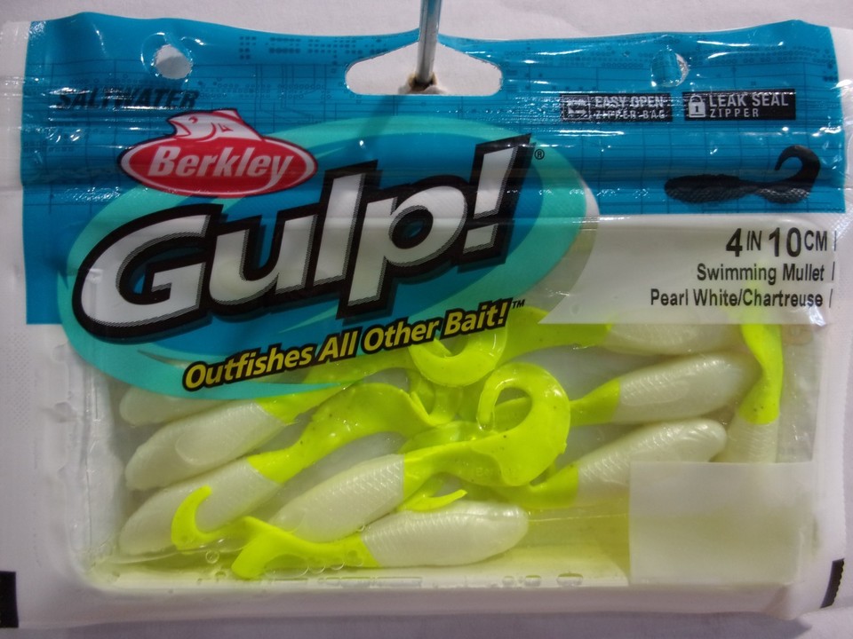 Berkley Gulp Saltwater 4" SWIMMING MULLET 10 count packages choose your ...