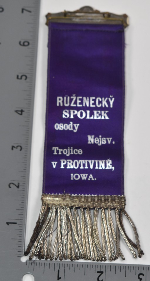 Vintage Protivin Iowa IA Ruzenecky Spolek Association Holy Trinity ...