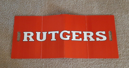 Rutgers University Football & Basketball Handheld Cheer sign. 27"X12 ...