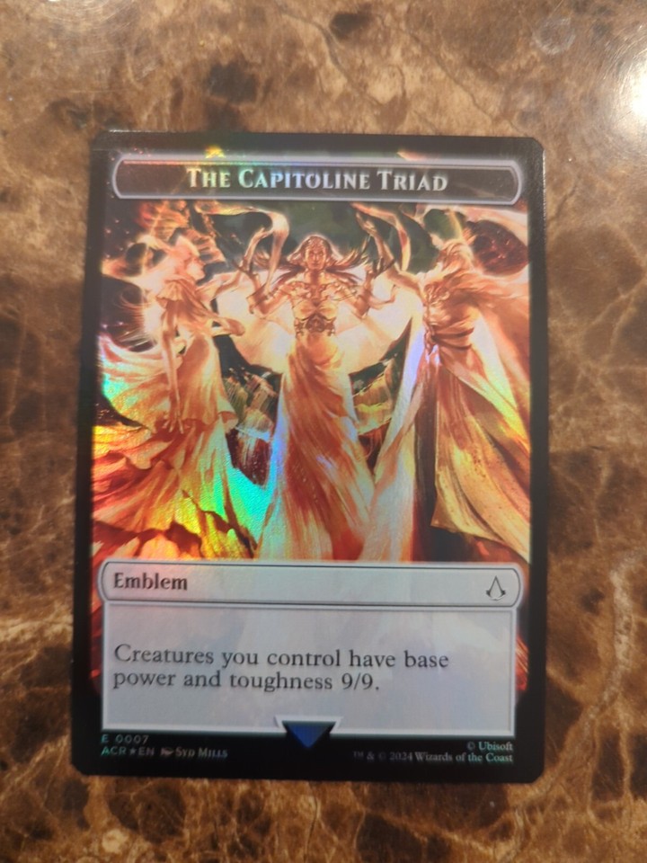 MTG FOIL {Assassin Token} {The Capitoline Triad Emblem} - Assassin's ...