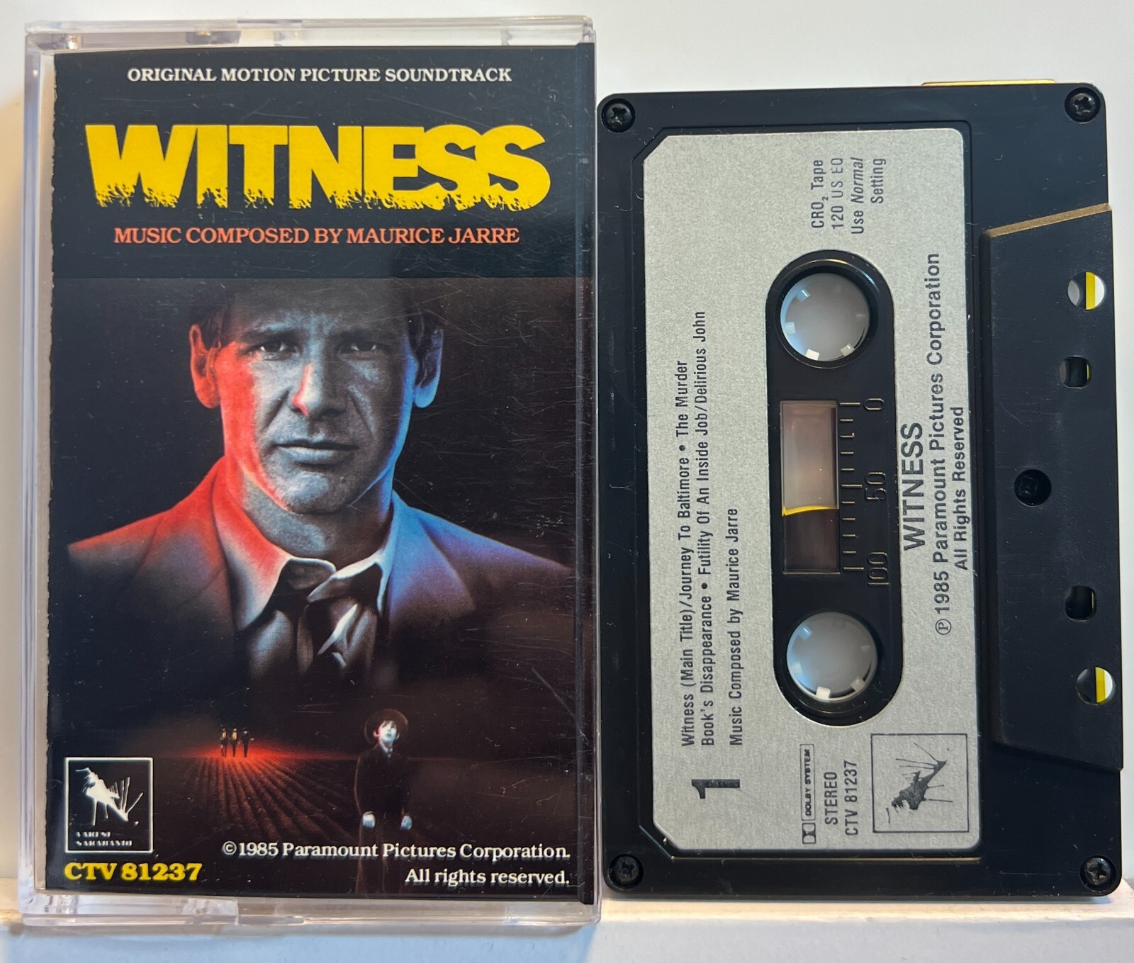 Maurice Jarre : Witness (Original Motion Picture Soundtrack) Cassette ...