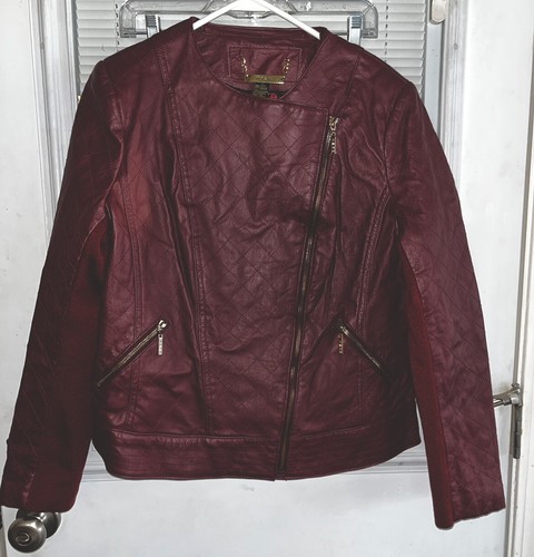 Iman Leather Jacket Global Chic Platinum Collection 100% Genuine ...