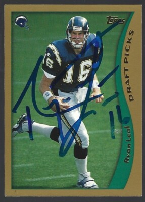 1998 Topps Football #332 Ryan Leaf IP autograph signed card | eBay