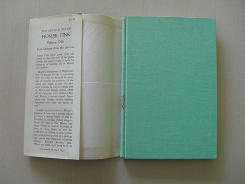 The Adventures of Homer Fink by Sidney Offit - Inscribed & Signed by ...