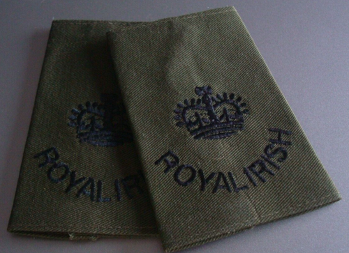 Original BRITISH - pair MAJOR ROYAL IRISH RANK INSIGNIA SLIDES | eBay