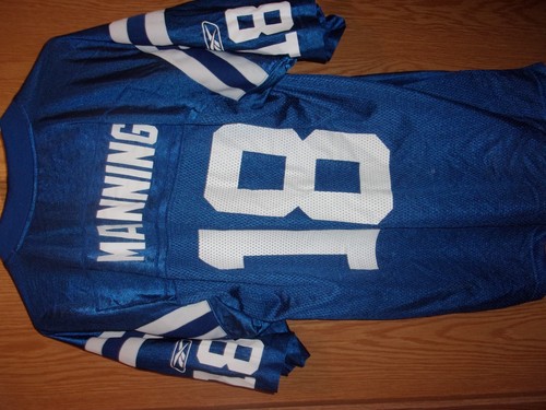PEYTON MANNING no 18 jersey M blue NFL COLTS | eBay