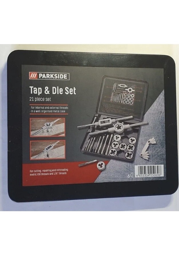 Parkside Tap & Die Set - 21 piece set German Tools Brand New | eBay UK