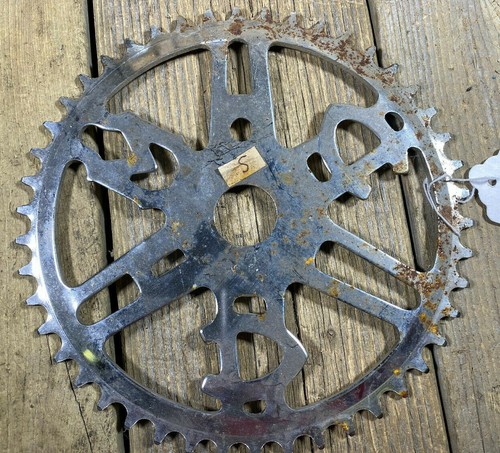 VINTAGE MUSCLE BIKE BICYCLE CCM MARAUDER CHAINRING 46T ONE PIECE CRANK ...