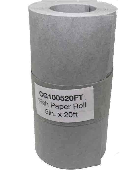 145P Tags 20' FishPaper CG100520FT Insulating GREY fishpaper Roll 5"x20 ...