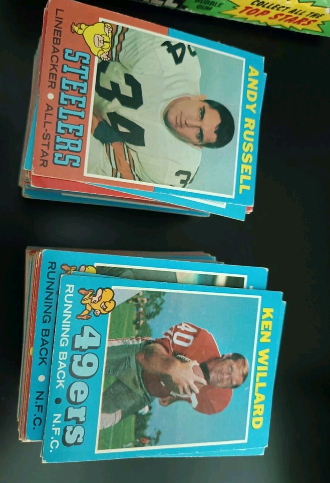 1971 Topps Football Complete Set 1-263 Terry Bradshaw/Joe Greene ...