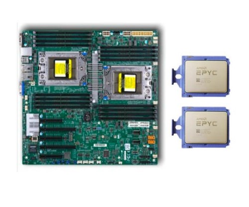 Supermicro H11DSi E-ATX Motherboard With 2x AMD EPYC 7451 Processors ...