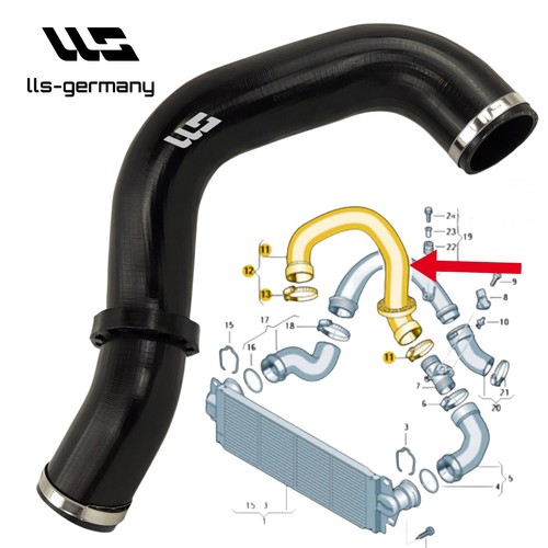 Intercooler Hose Turbo Hose for VW TRANSPORTER T5 Box 2.0 TDI top | eBay