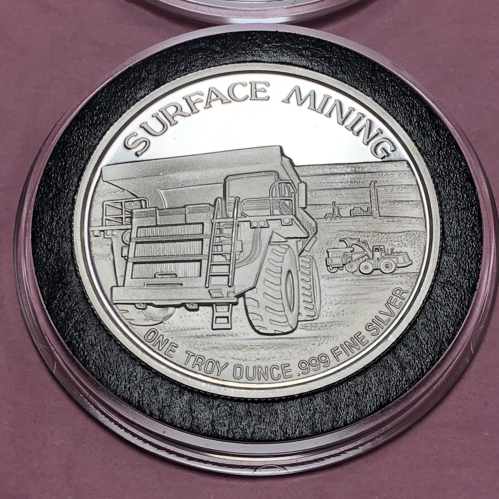 1989 Echo Bay Surface Mining McCoy Mine 1 Troy Oz .999 Fine Silver Ag ...