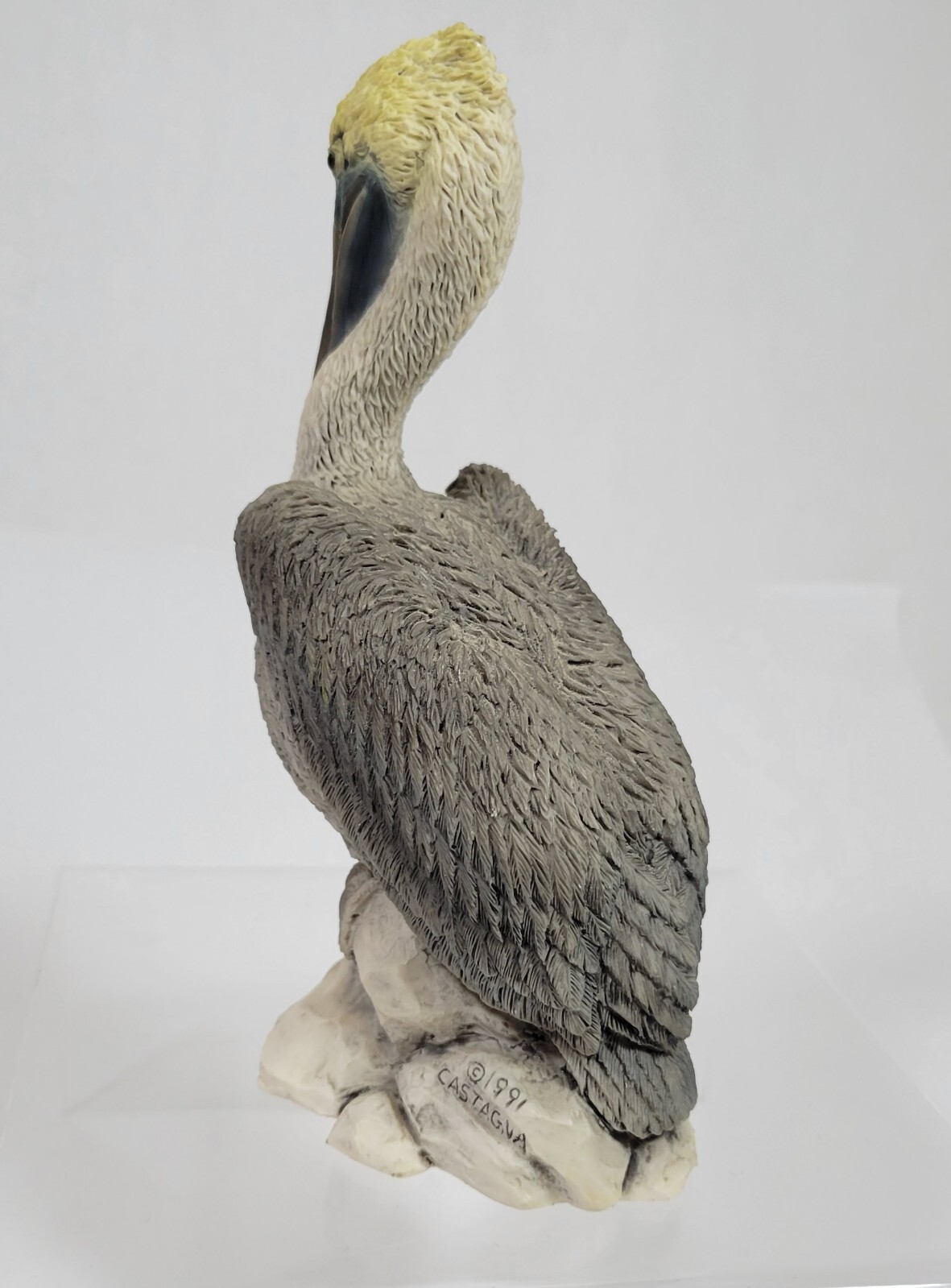 Vintage Resin 1991 Castagna Pelican Made in Italy 7" Signed sitting on ...