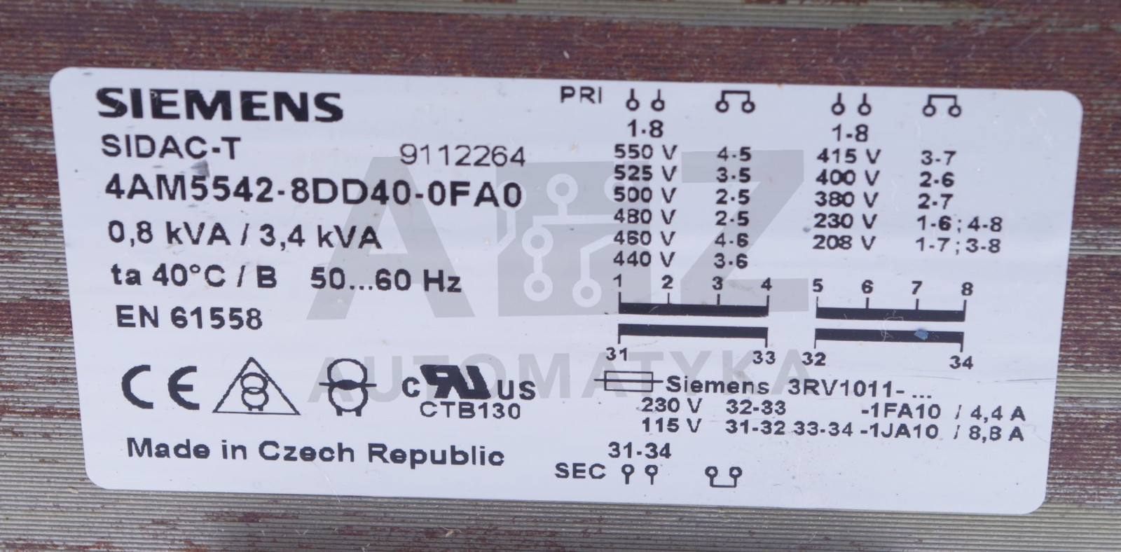 SIEMENS SIDAC-T SIDACT 4AM5542-8DD40-0FA0 4AM55428DD400FA0 | eBay
