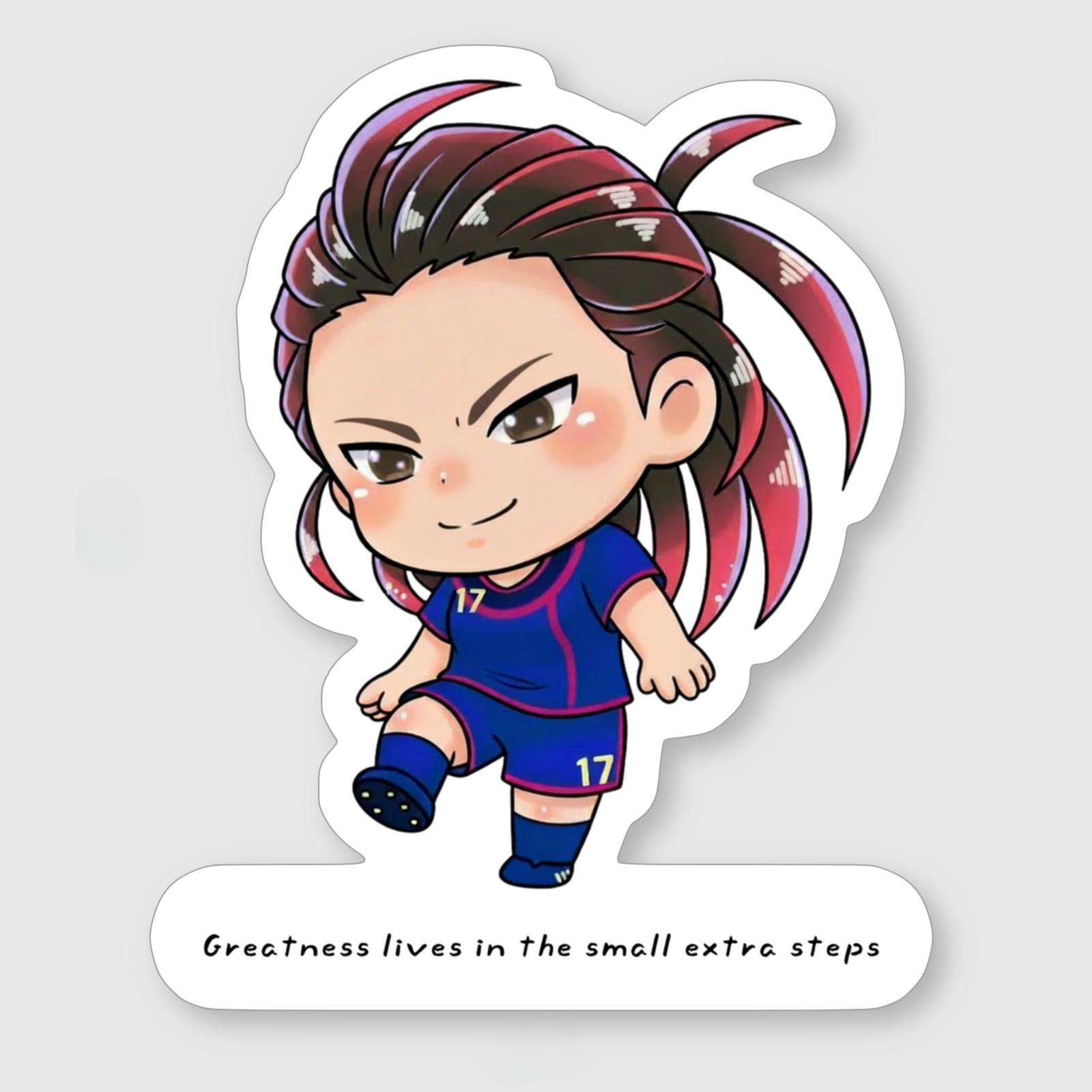 Yuki Chibi Quote Sticker 1 | eBay