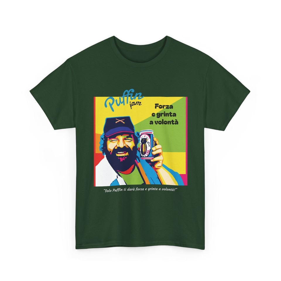 T-shirt Bud Spencer promotes Puffin jam 100% cotton +color sizes S-XL++ ...