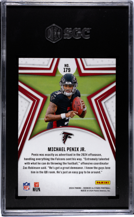 2024 Panini Rookies & Stars #179 Michael Penix Jr. Red SGC 9 | eBay