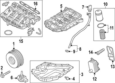 Genuine Volkswagen Oil Pan 06K-103-600-AG | eBay