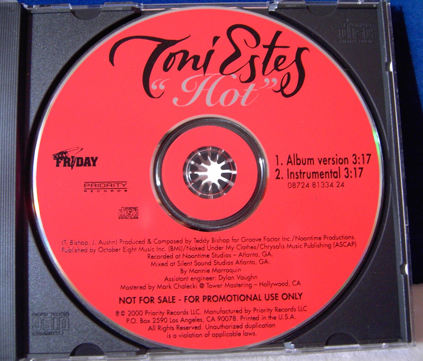 Toni Estes HOT 2 track CD Single (Album and Instrumental) from Two ...