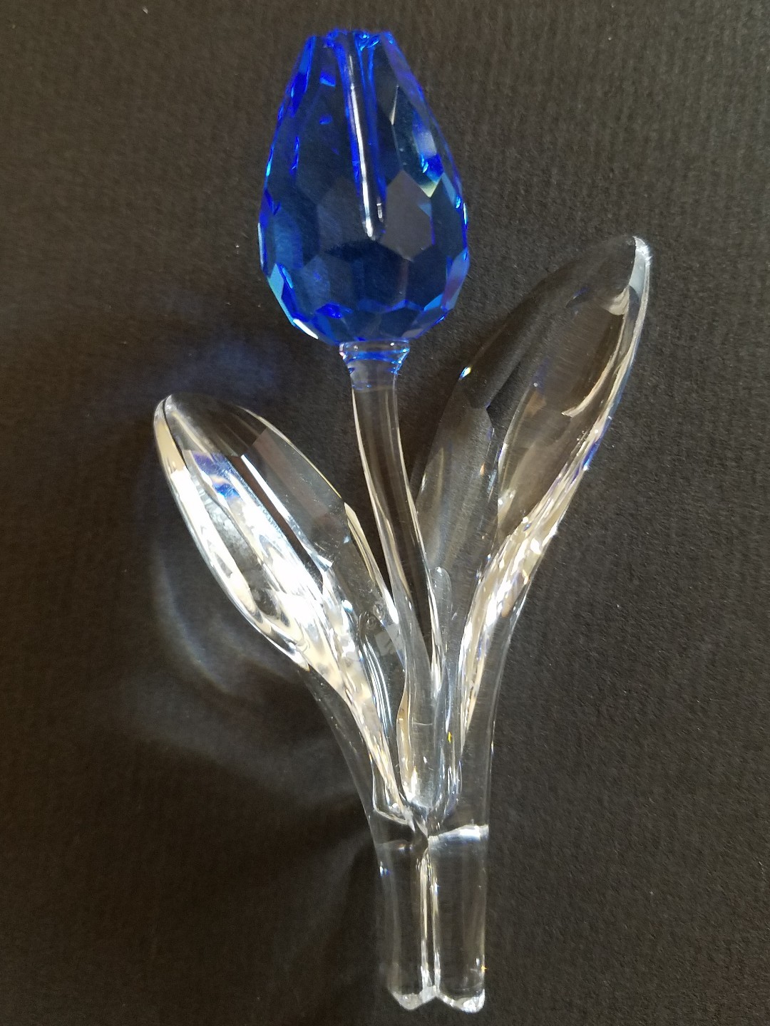 Swarovski Crystal SCS Blue Tulip. 2002 Membership Gift. Pristine | eBay