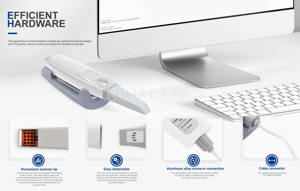 Dental Intra-oral Scanner 3D Real-time Display Software GreatLife w ...