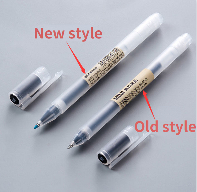 10PCS Old Style Muji Gel Ink Ballpoint Pen Refills 4Colors 0.38mm/0.5mm ...