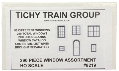 HO Scale Tichy Train Group 8219 Window Assortment w/Glazing | eBay