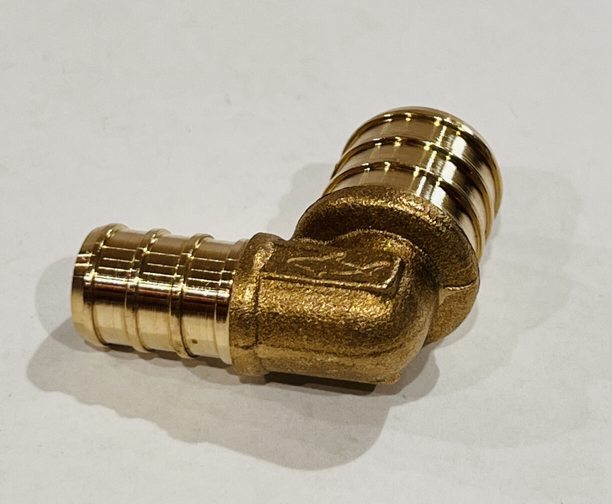 (25) PEX Reducing Elbow Brass Crimp Fitting Lead Free 3/4" X 1/2" | eBay