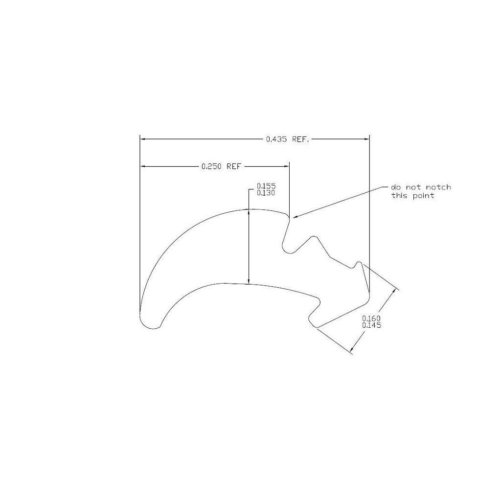 GLASS RETAINER MOLDING FOR CABINET DOORS 25 FOOT ROLL OF CLEAR SOFT ...