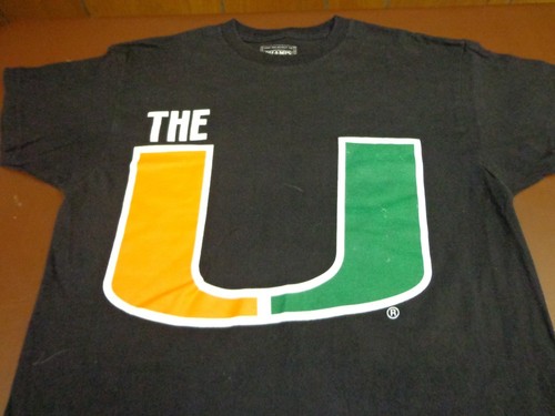 Miami Hurricanes "The U" "Invented Swagger" Black T-shirt Sz. XS Q5 | eBay