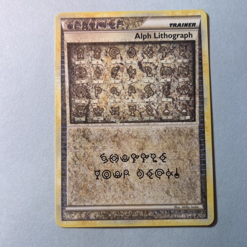 Pokemon TCG Alph Lithograph HeartGold & SoulSilver NM | eBay