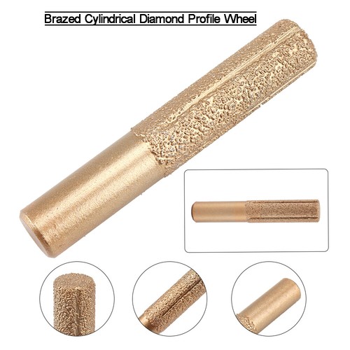 1/2" Shank Straight Vacuum Brazed Router Cutter Bit For Granite Marble ...