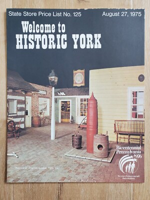 Pennsylvania State Store Liquor Control Board 1975 Price List No 125 ...