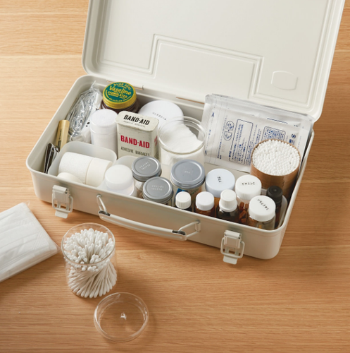 MUJI Steel Tool Box No.3 Storage White Japan Free shipping 380 × 230 × ...