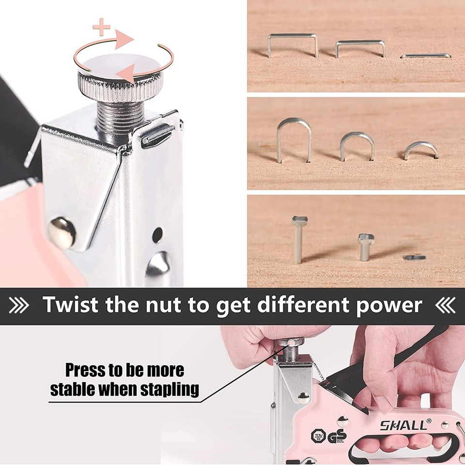 SHALL Heavy Duty 3 In 1 Hand Staple Gun Tacker With 3000 Staples Hand ...