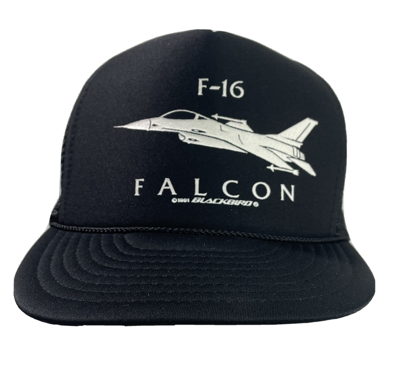 Vintage BlackBird F-16 Fighting Falcon Hat Nissin Cap… - Gem