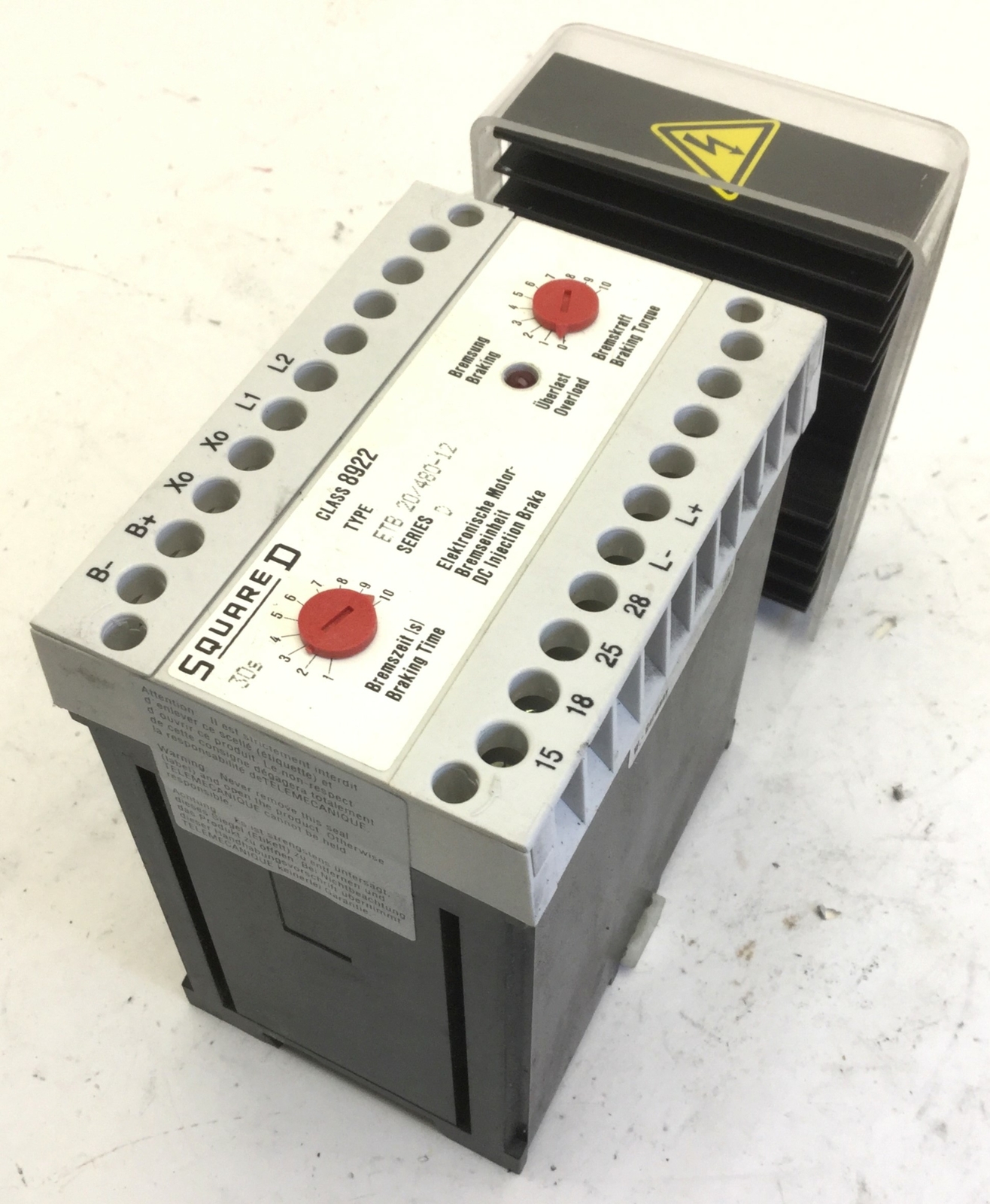 Square D 8922 Emb 20/500 Qwik-stop Electric Motor DC Injection Brake ...