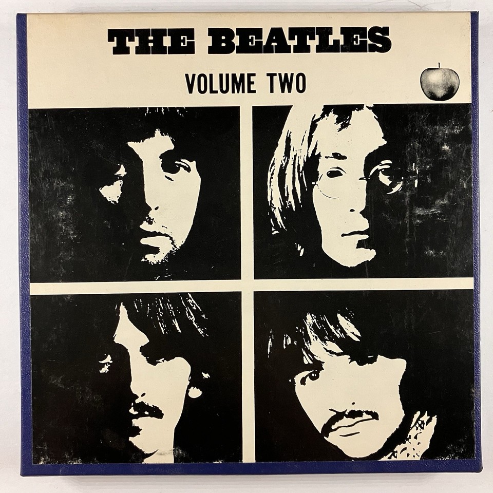 The Beatles White Album Volume 1 Volume 2 Ampex Reel to Reel 7 1/2 IPS ...