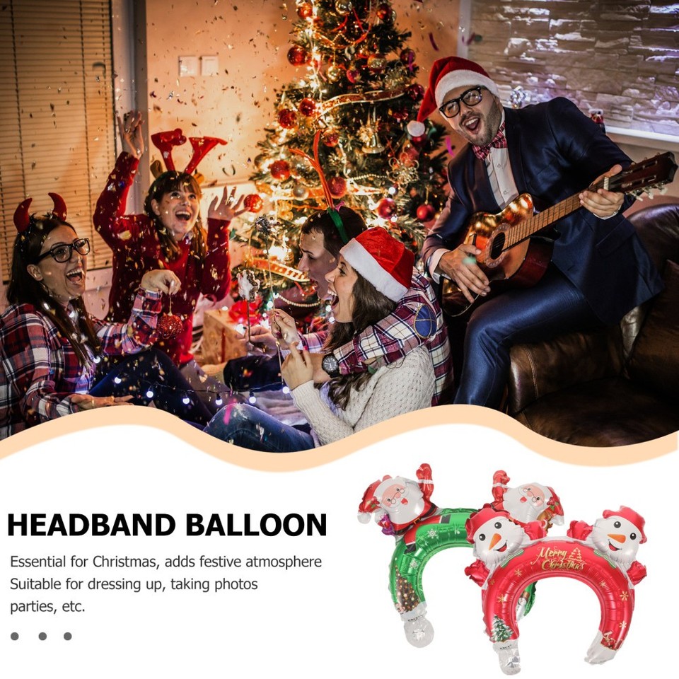 20 Pcs Party Headwear Inflatable Headbands Aluminum Film Balloon | eBay ...