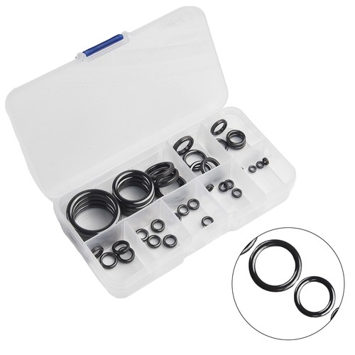 40pcs Fishing Rod Repair Kit Ring/Rod Eye Replacement Kit/Ceramic Guide ...