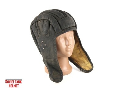 Original Vintage Soviet Union USSR tanker tankman Tank Cap Helmet ...