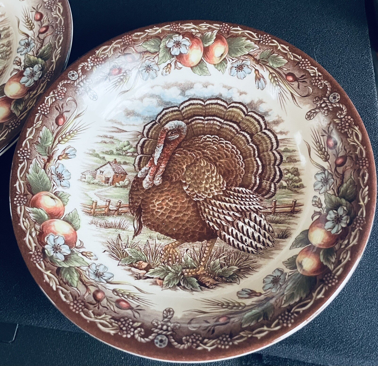 Victorian English Pottery Edward Challinor Turkeys Bowl 7" + Small ...