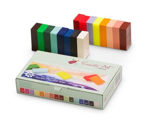 Encaustic Art Wax Blocks Enhancing Selection 16 Assorted Colors | eBay